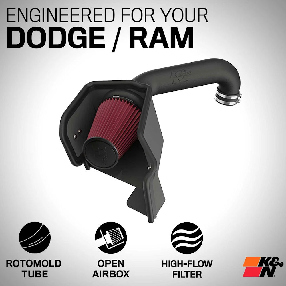 K&N AirCharger Cold Air Induction for 09-18 Dodge RAM Trucks