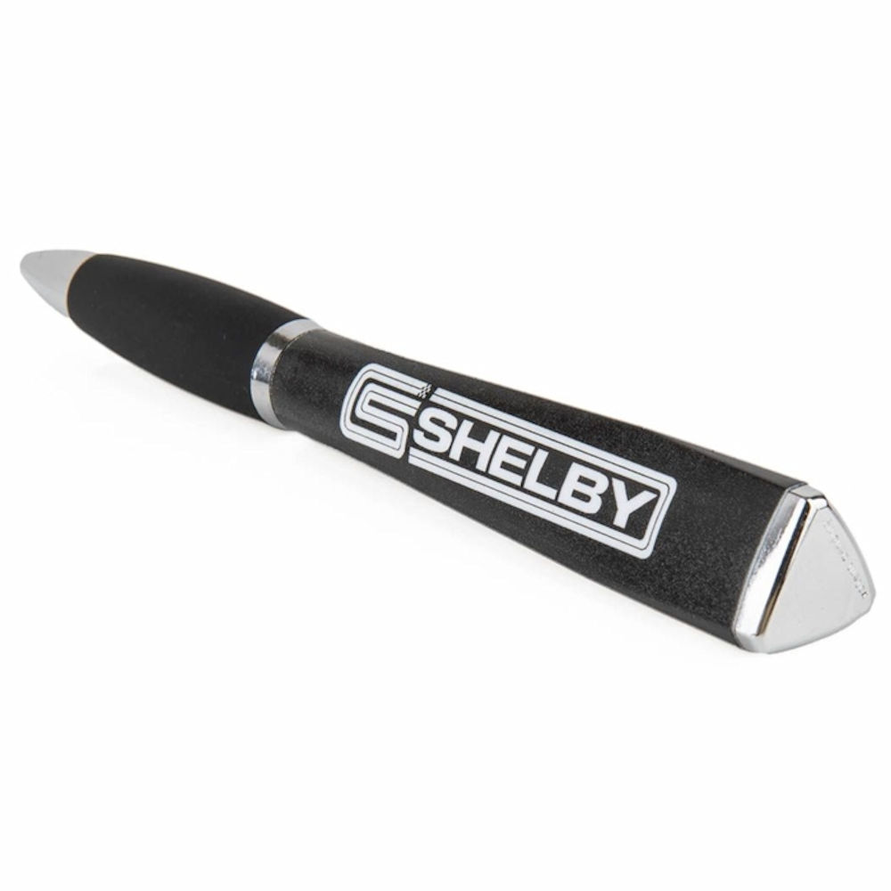 Shelby 3-sided Ball Ink Pen (Black Ink) black/chrome