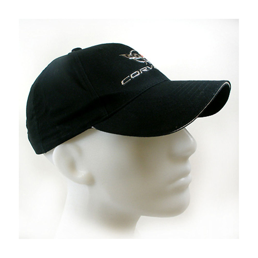 Chevrolet Corvette C5 Baseball Cap/Hat (black/chrome)