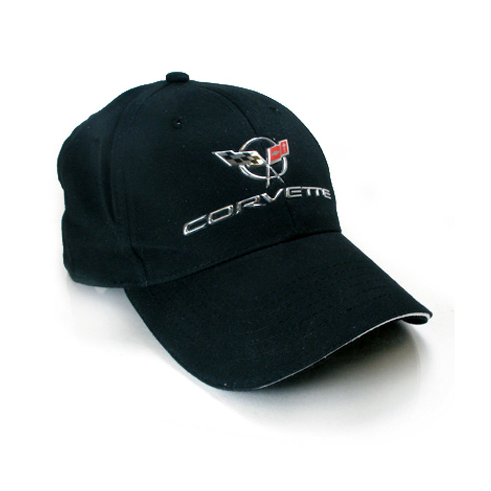 Chevrolet Corvette C5 Baseball Cap/Hat (black/chrome)