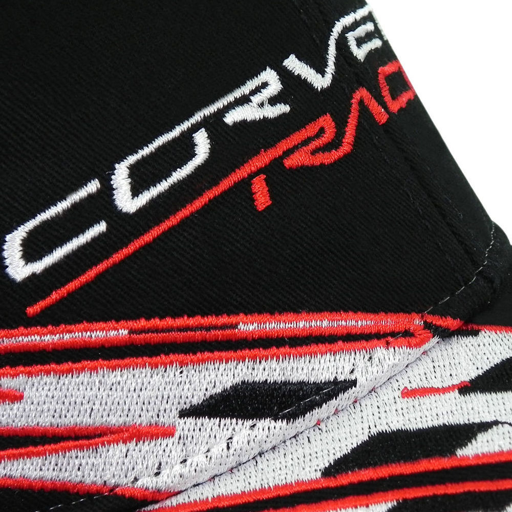 Chevy Corvette C5 Racing Baseball Cap/Hat (black/red)