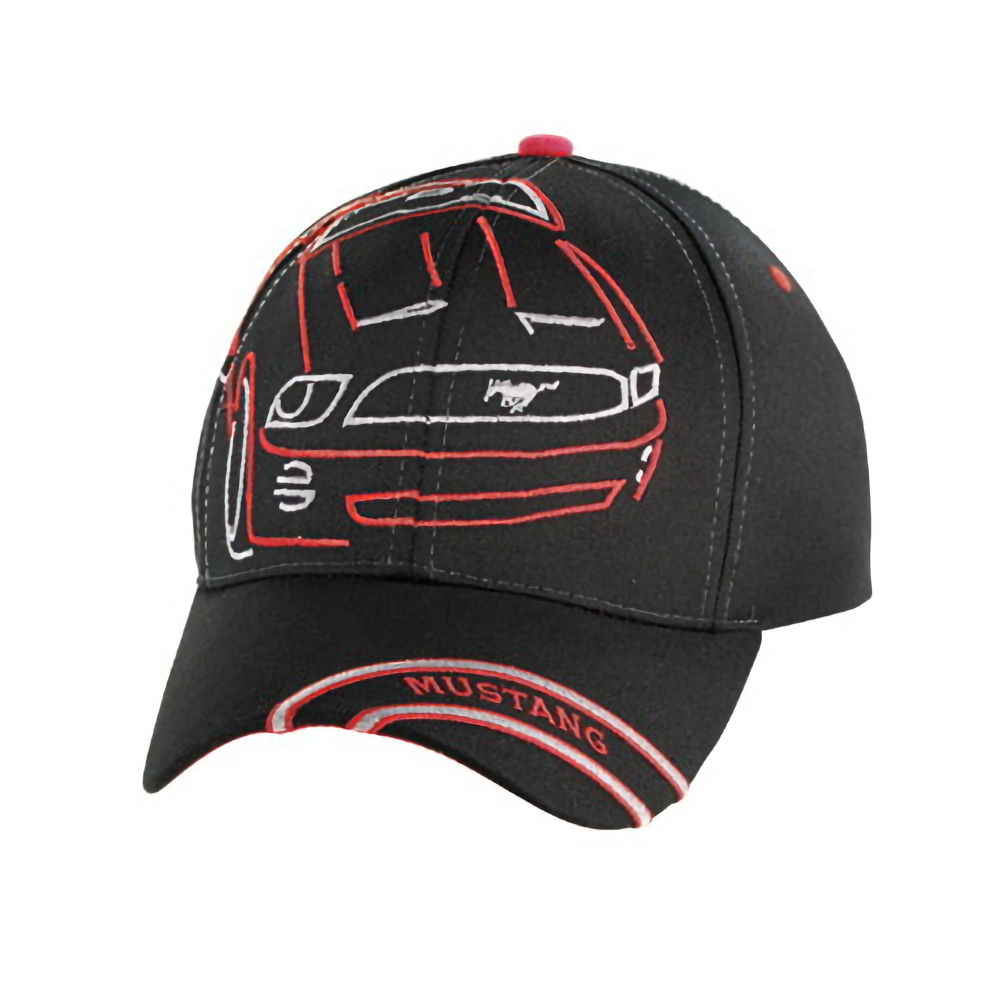 Black Ford Mustang Baseball Cap/Hat (Ford Merchandise)
