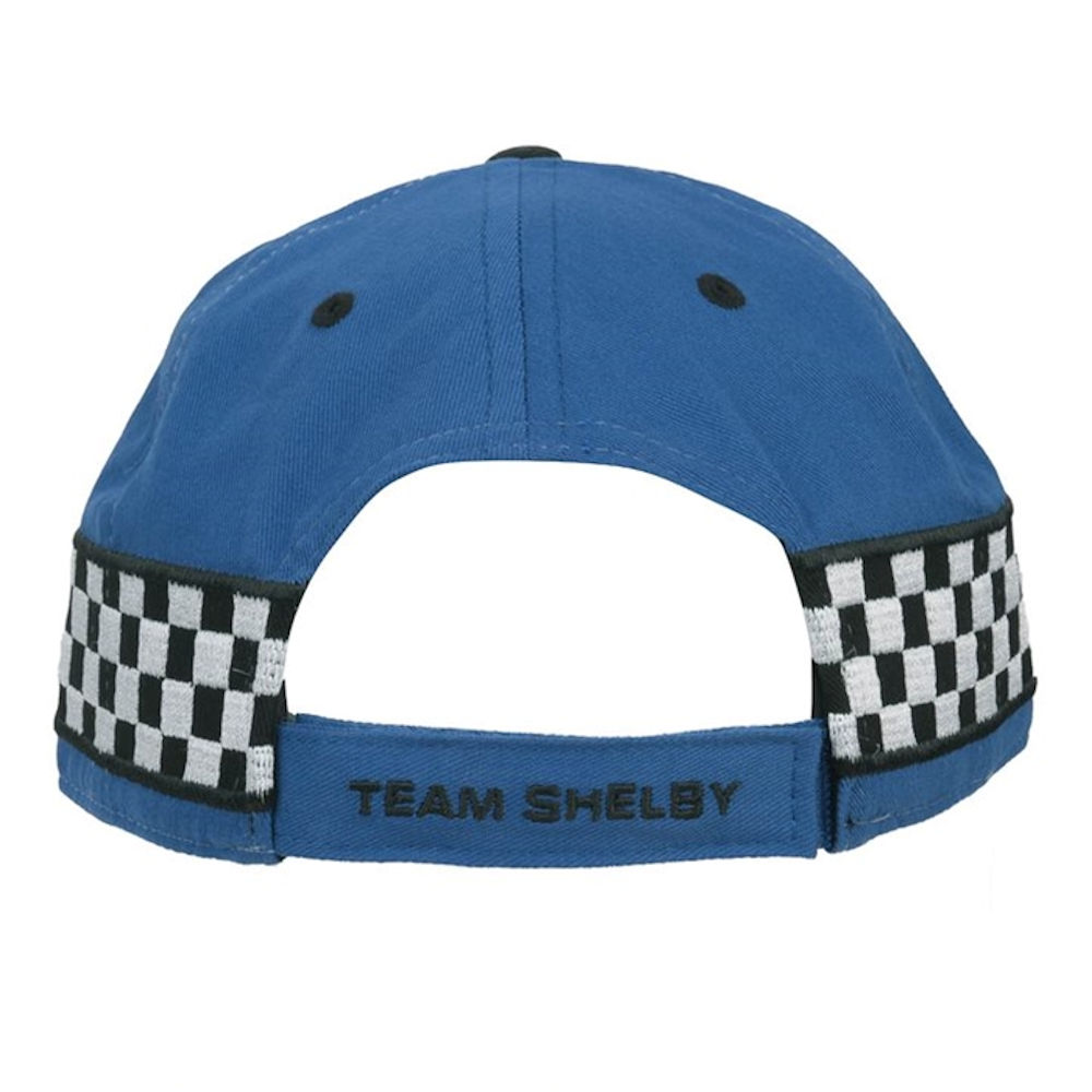 Team Shelby Snake Royal Checkered Cotton Baseball Cap