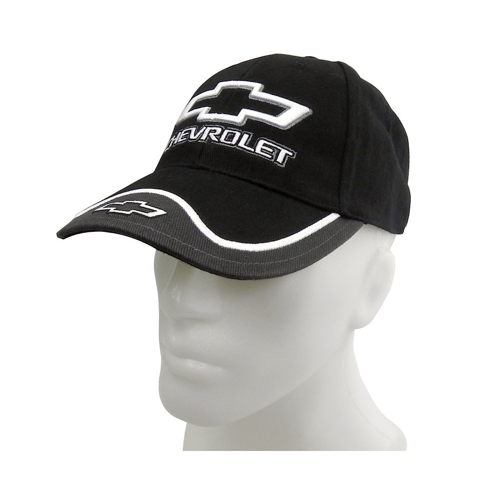 Schwarz-Graue Chevrolet Bowtie Baseball-Kappe
