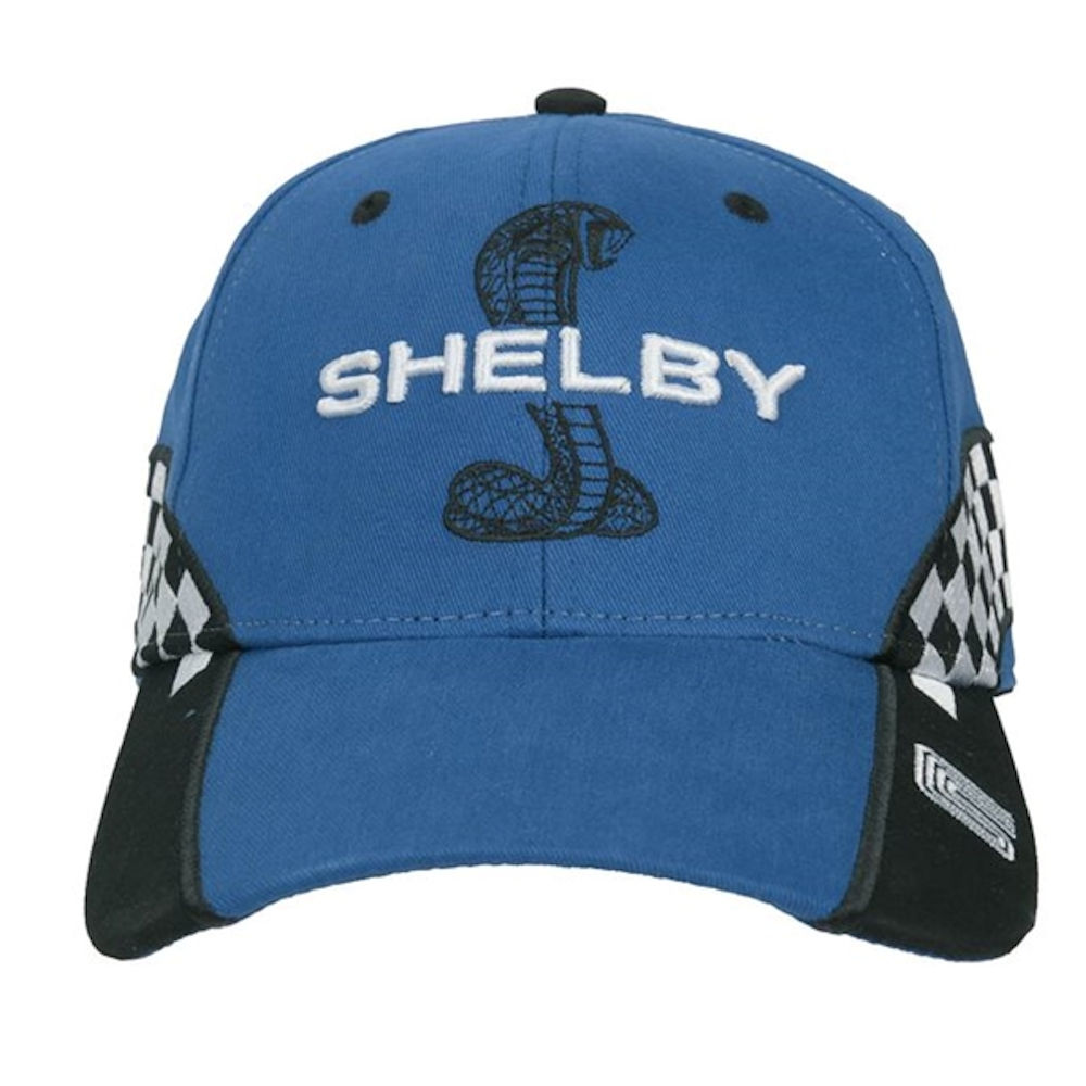 Blaue Team Shelby Snake Royal Checkered Baseball-Kappe
