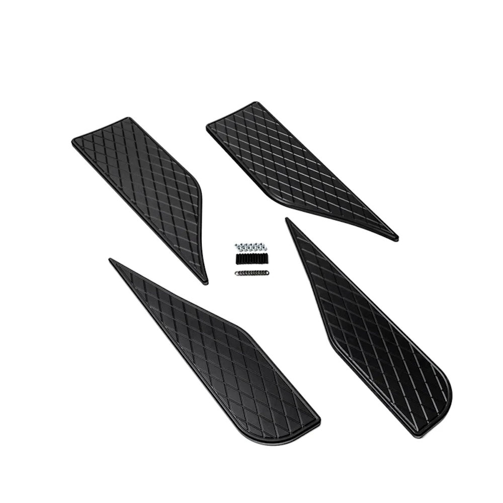LG Billet Bed Step Plates black for 1988-98 C/K Trucks