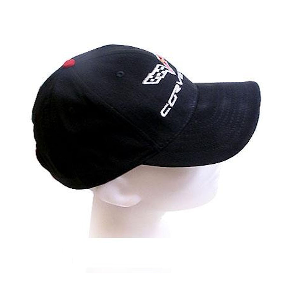 Chevrolet Corvette C6 Baseball Cap/Hat (black/red)