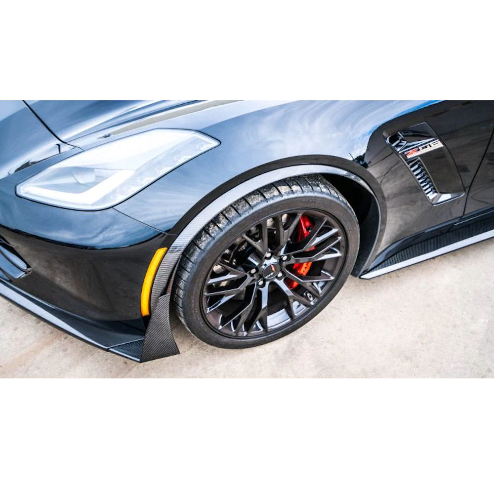TruFiber Front Wheel Deflectors for 15-19 Corvette Z06