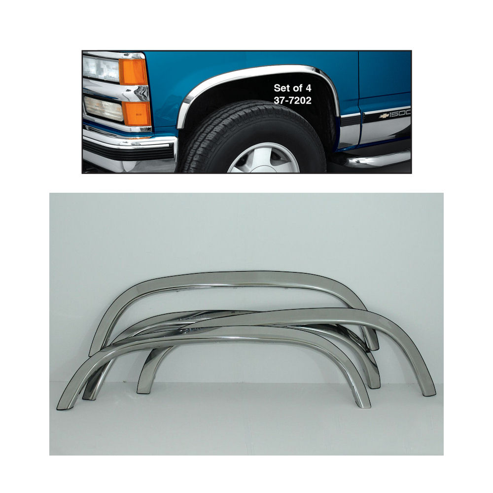 Stainless Fender Trim Moldings from LMC for 1988-1999 GM Trucks SUV
