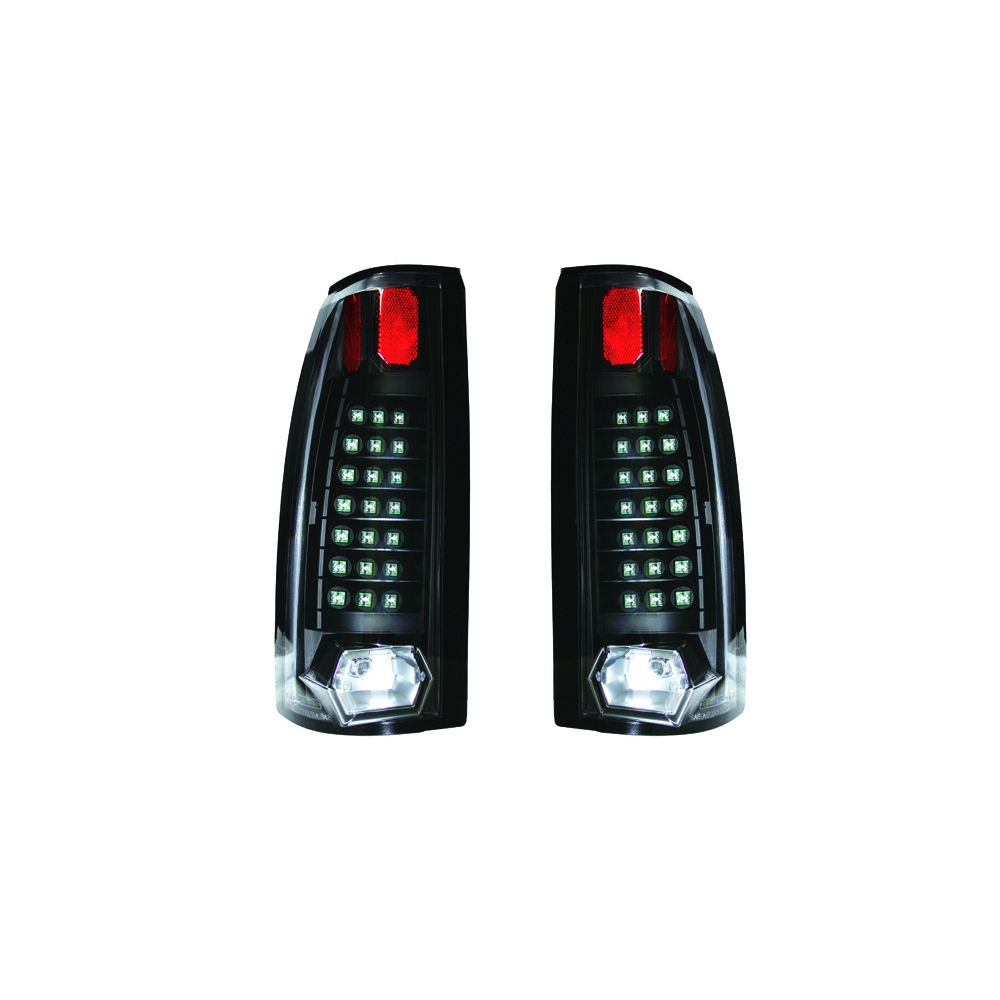 IPCW Black LED Tail Lights 1988-99 Chevy/GMC Trucks/SUV