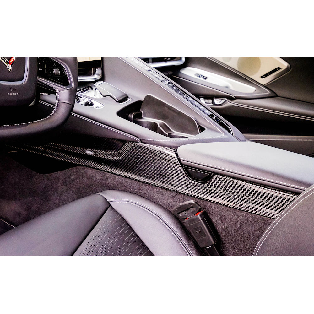 TruFiber Carbon Console Panels for 20-23 Chevy Corvette
