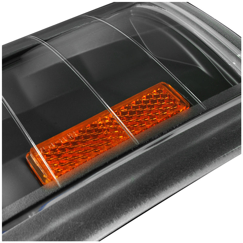 Black Turn Signal Lights with Reflectors 88-93 Chevy