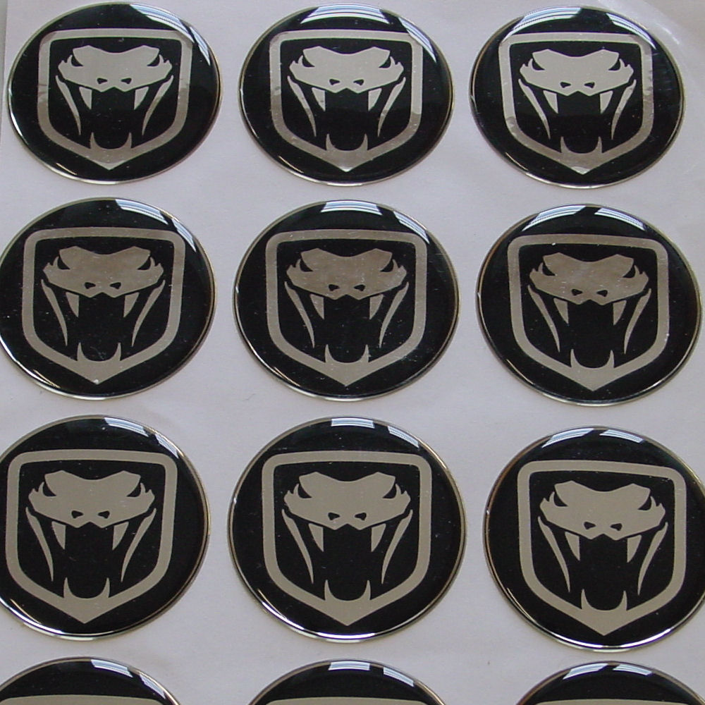 1x 3D Diamond Sticker for 03-10 Dodge Viper SRT10 50mm