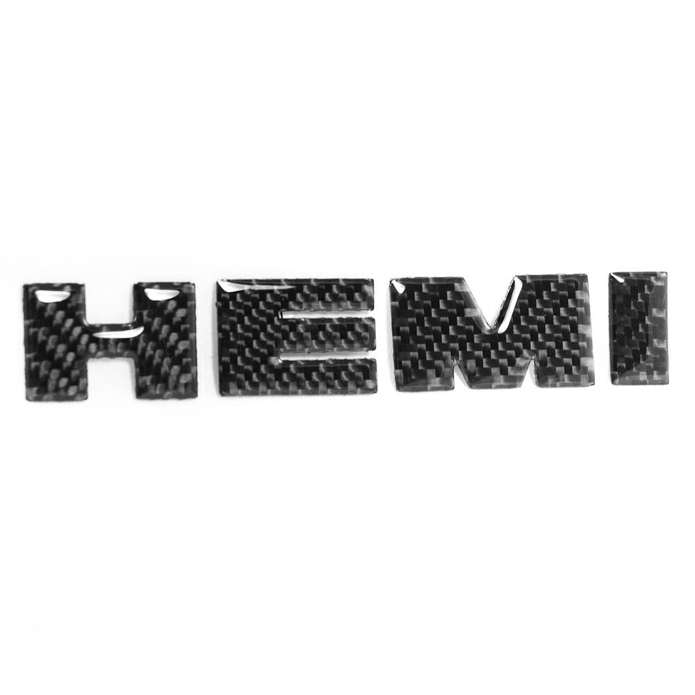 3D Diamond HEMI Sticker Real Carbon Fiber for 2002-2020