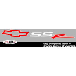 ATD Windshield Banner Bowtie Decal for 03-06 Chevy SSR