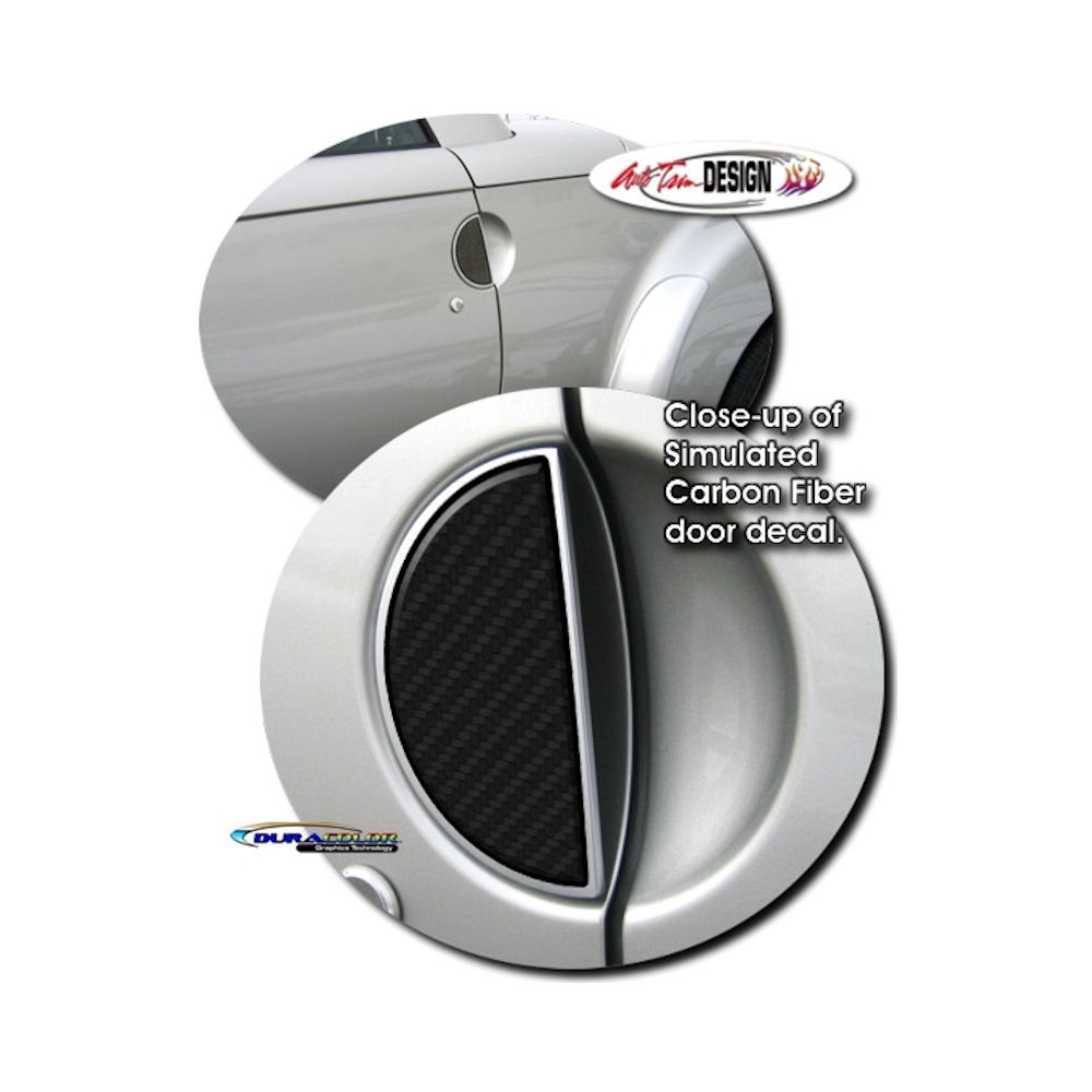 ATD Carbon Fiber Door Handle Decals (2003-06 Chevy SSR)