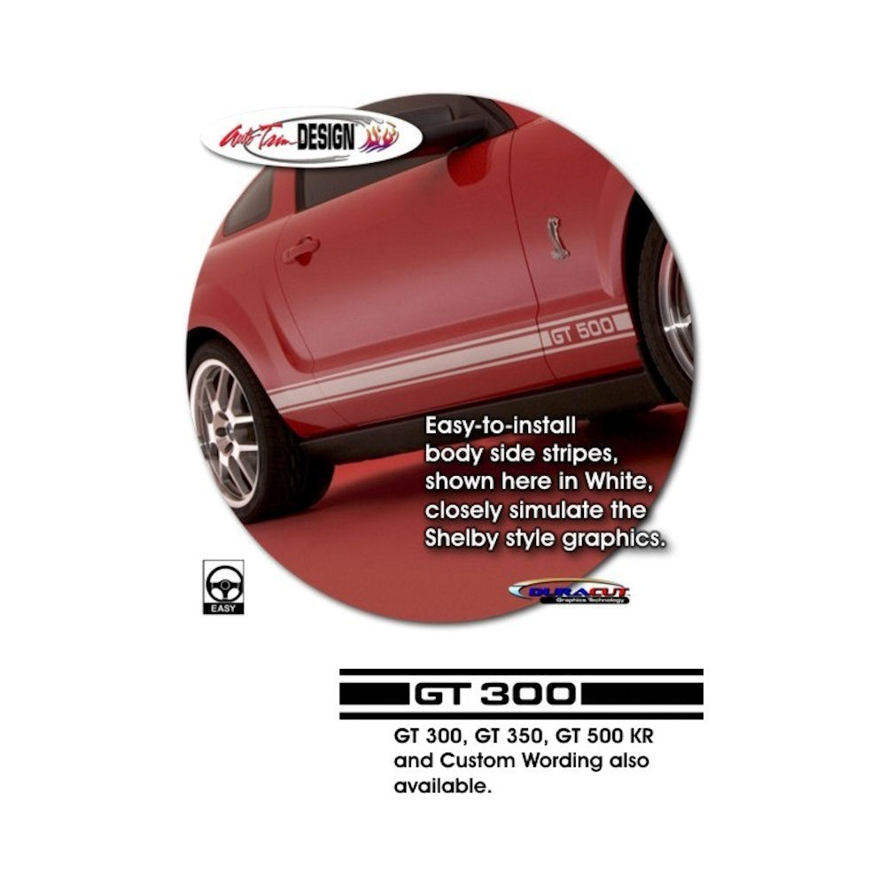 ATD Side Stripe Graphic Kit for 2007-2022 Shelby GT500