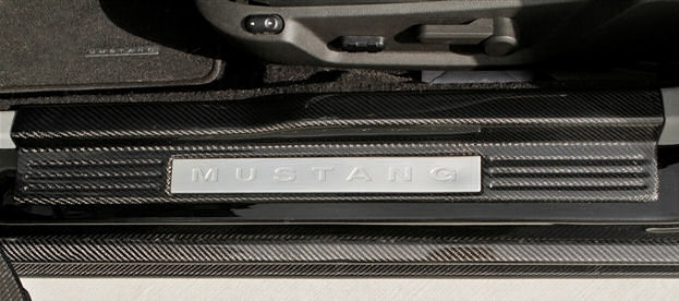 TruFiber Carbon Door Sill Plates 2005 2014 Ford Mustang