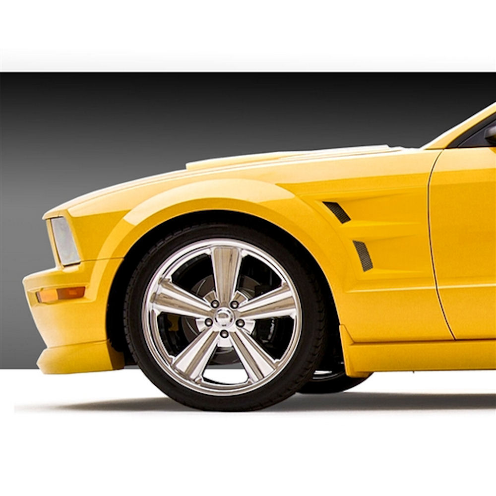 3D Carbon Fender Vent Inserts 2005-2009 Ford Mustang