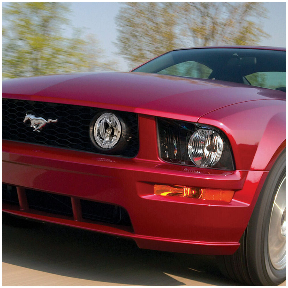 Clear Fog Lights with LED Angel Eyes for 2005-2009 Ford Mustang