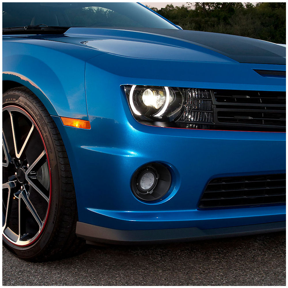 LED Fog Lights Chrome (non-tinted) for 2010-2013 Chevrolet Camaro