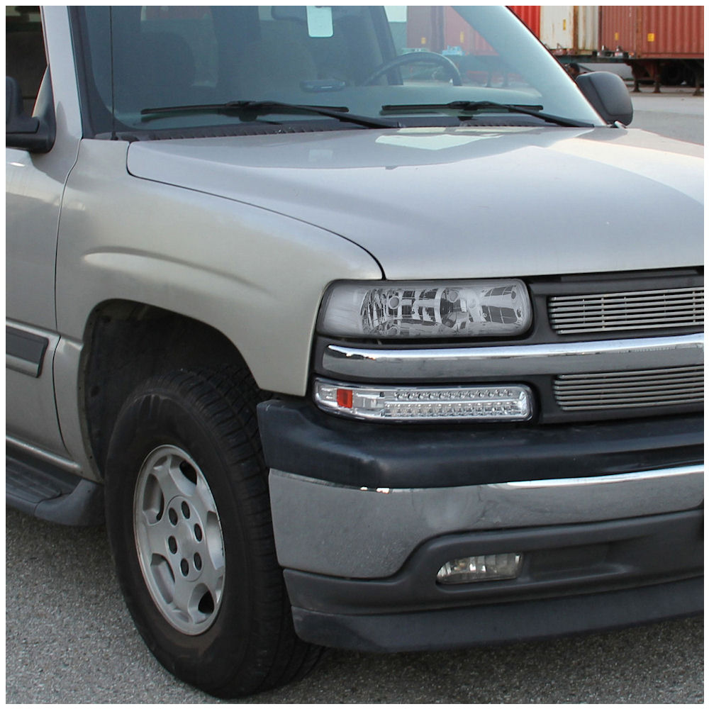 Chrome LED Parking Signal Lights for 2000-2006 Chevrolet Tahoe Suburban