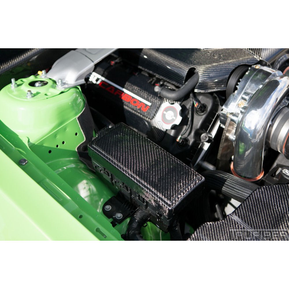 TruFiber Carbon Fiber Fuse Box Cover 10-14 Ford Mustang
