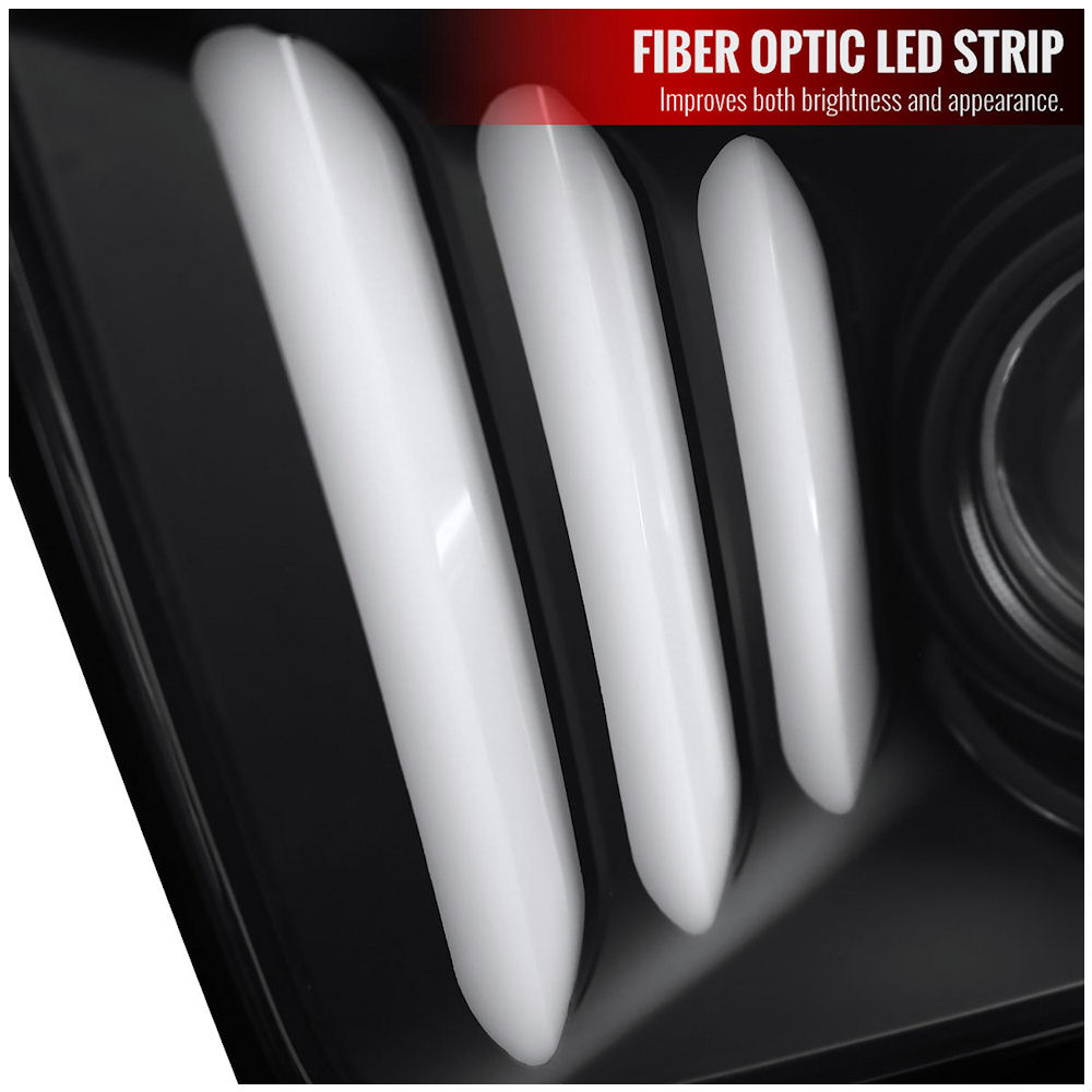 Projector LED Bar/DRL Headlight Set for 2005-2009 Ford Mustang S197