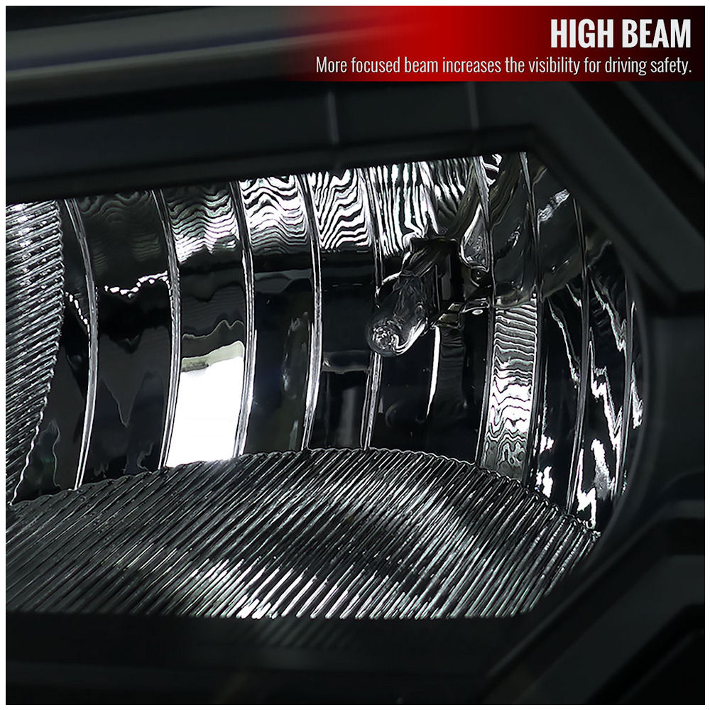 Black Projector Headlights with LED for 2002-2009 Chevrolet Trailblazer