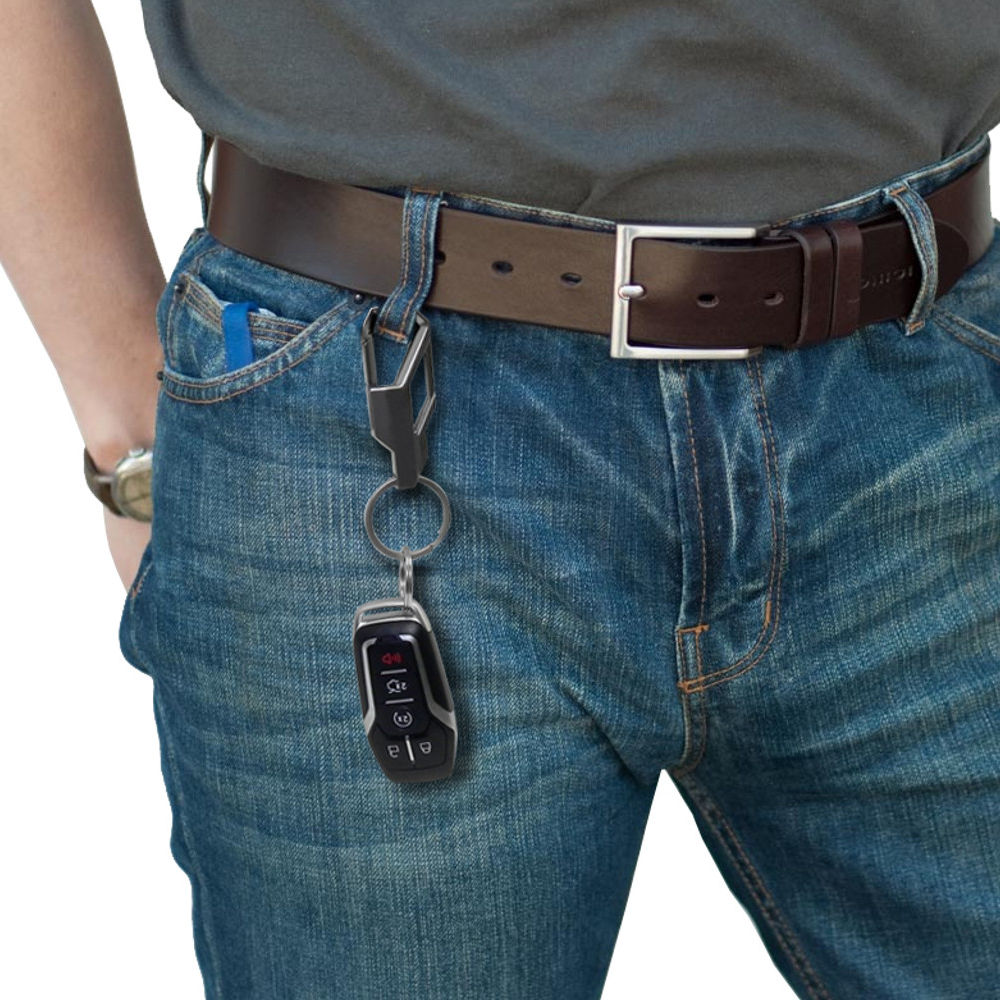 Black Dodge SRT Snap Hook Carabiner Key Chain/Key Fob