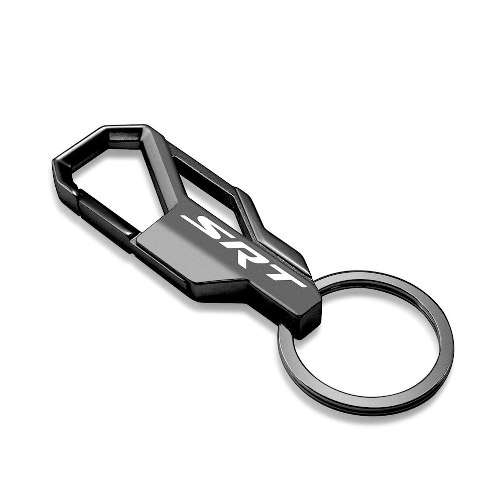 Black Dodge SRT Snap Hook Carabiner Key Chain/Key Fob