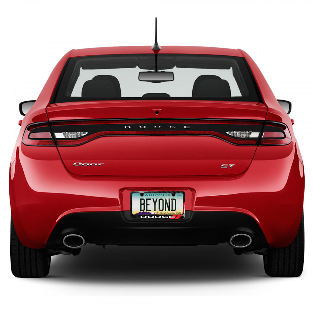 Carbon License Plate Frame for 1992-2024 Dodge vehicles