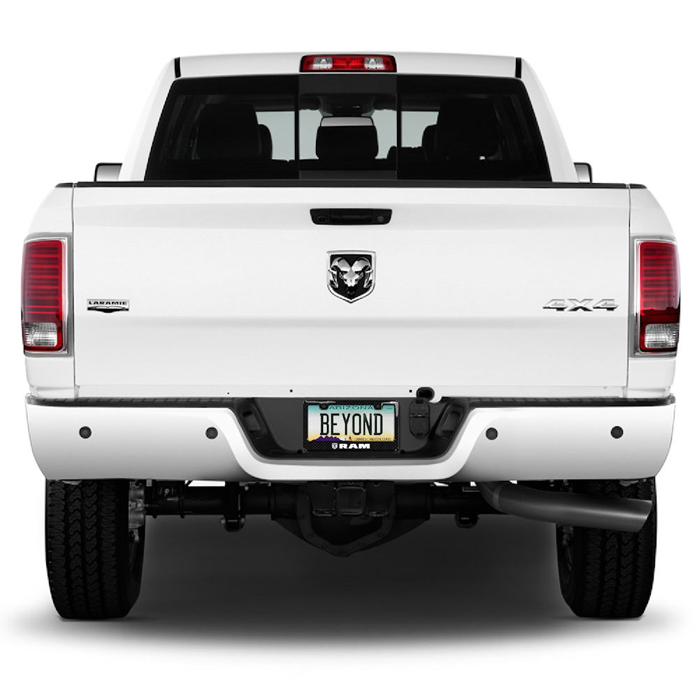 Carbon License Plate Frame for 1994-18 Dodge RAM Trucks