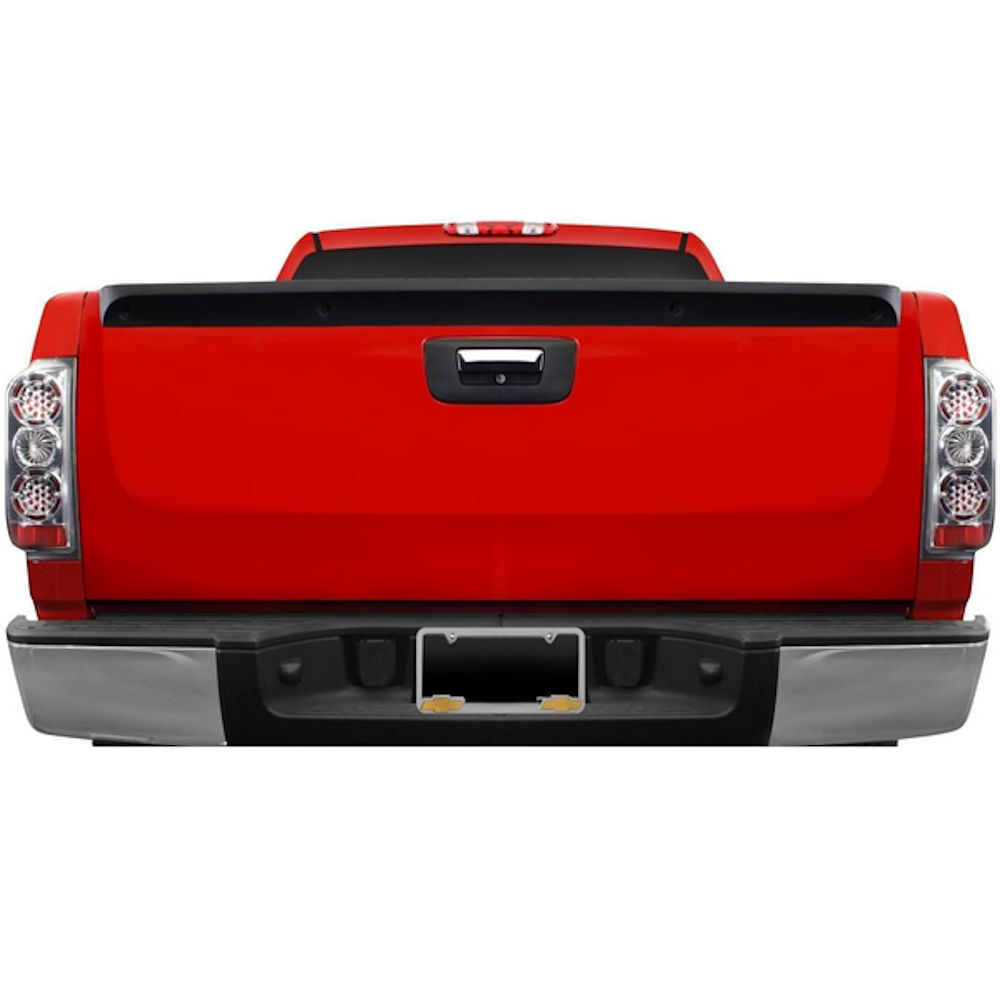 Chrome USA License Plate Frame with Chevy Bowtie Logo