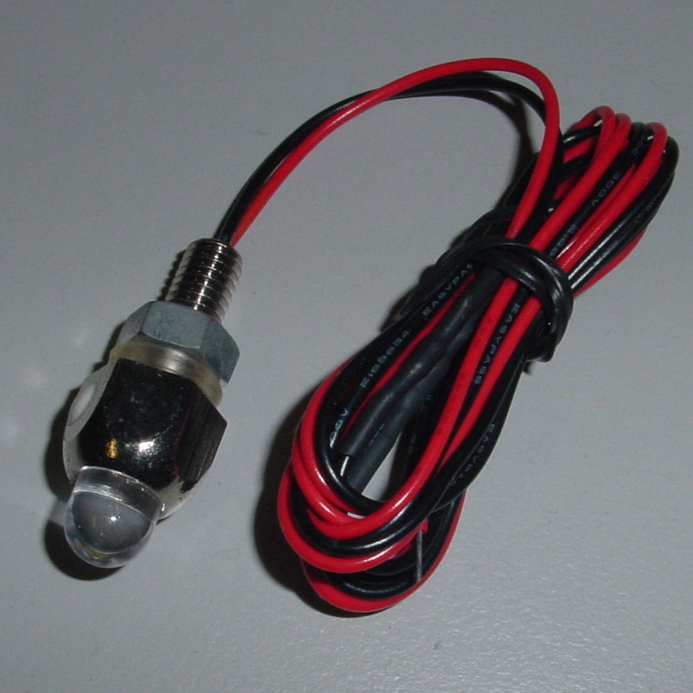 LED Indicator Light with 20mm Screw Socket and Harness