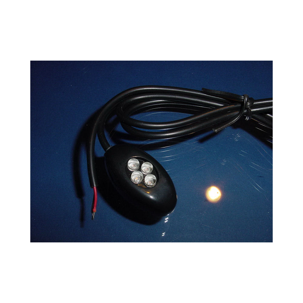 Amber 12V LED Mini Utility Light 45x15mm Autolumination