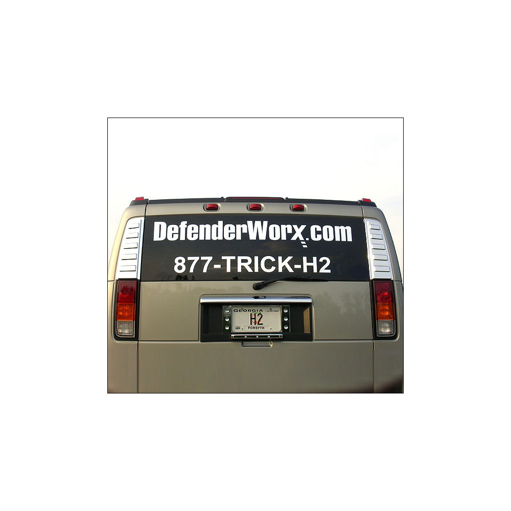 Defenderworx Billet Rear Louvers for 2003-2009 Hummer H