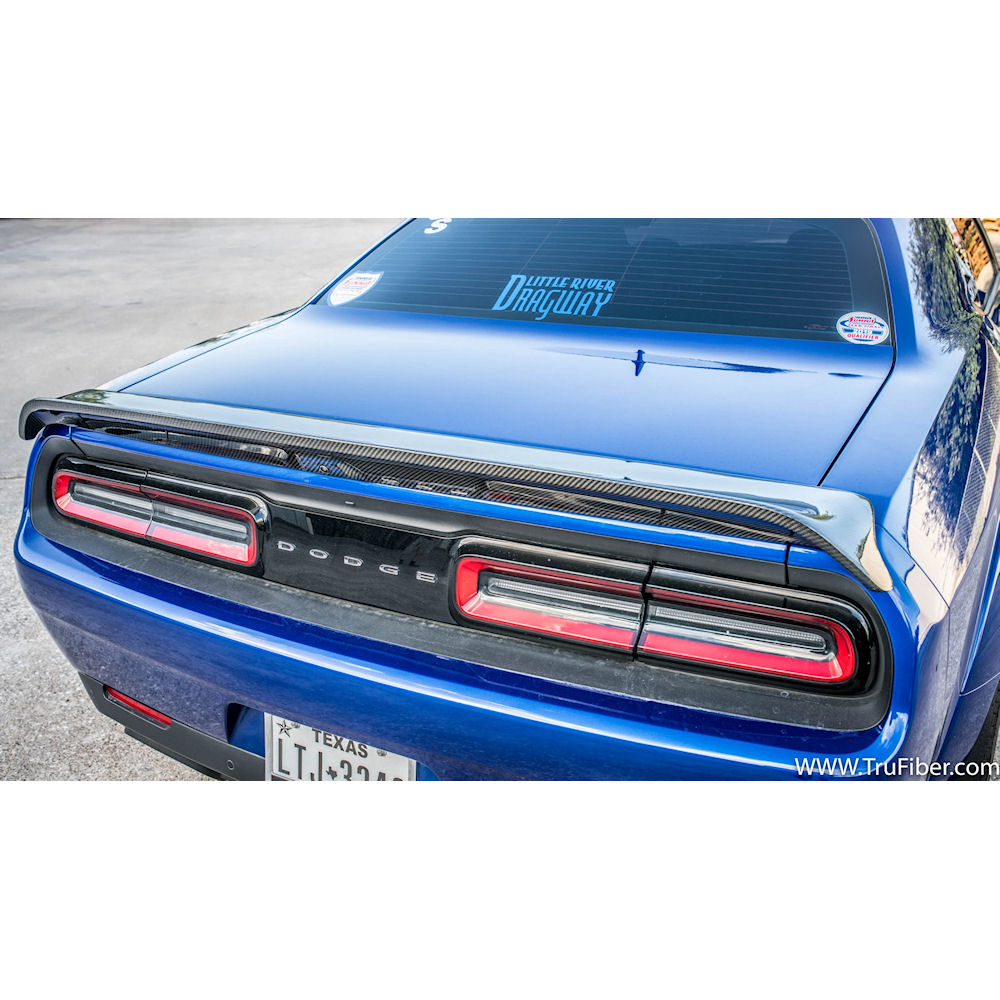 TruFiber Carbon Rear Spoiler (2008-22 Dodge Challenger)