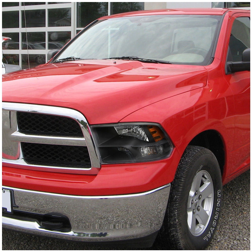 Schwarze Halogen-Scheinwerfer LH/RH für 2009-2018 Dodge RAM Trucks