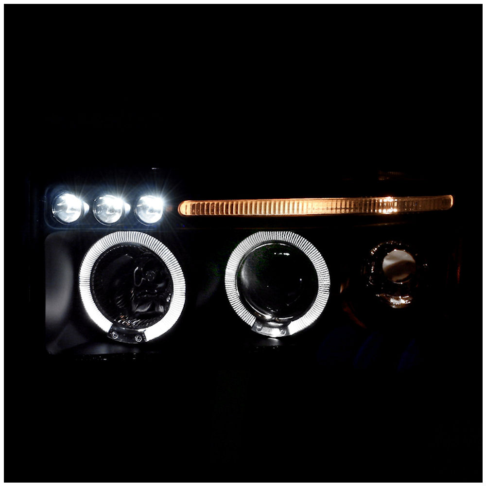 Schwarze Projektor-Scheinwerfer LH/RH für 1994-2001 Dodge RAM Trucks