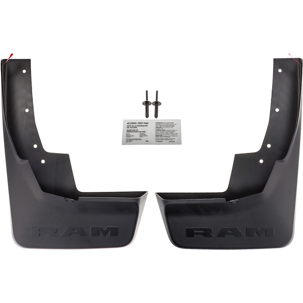 Mopar Mud Flaps Rear Axle for 2019-24 Dodge RAM Trucks