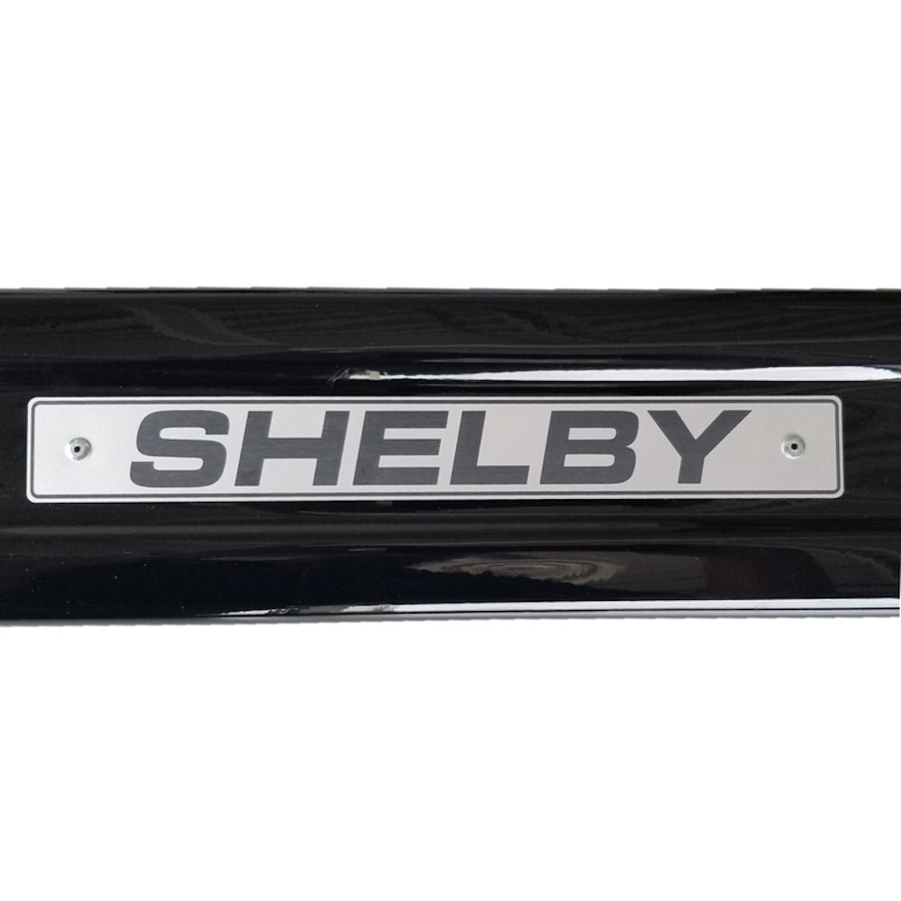 Black Shelby Aluminum Strut Tower Brace for 2015-2023 Ford Mustang GT