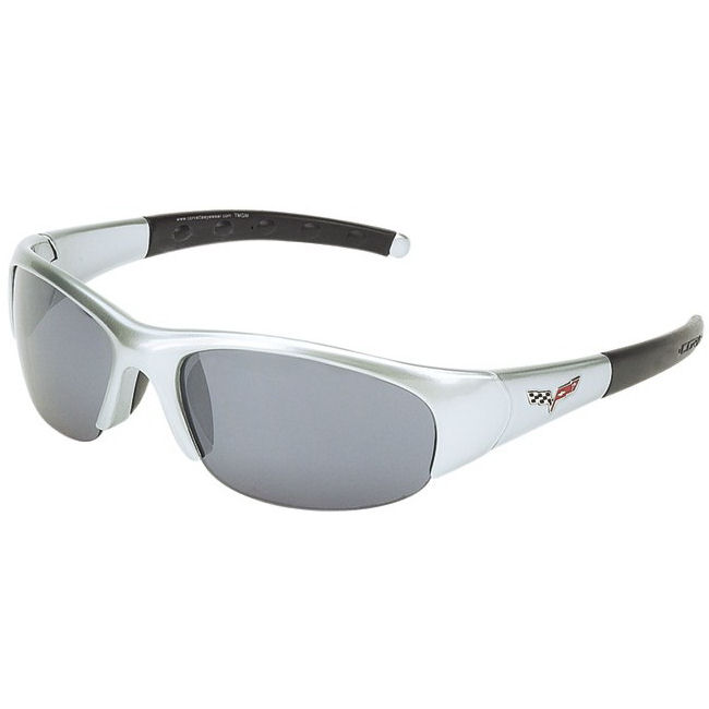 Chevy Corvette Eyewear C6 Series Sunglasses Rimless Silver