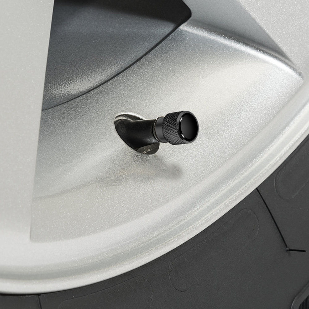 Black Tire Valve Stem Caps for 94-18 Dodge RAM