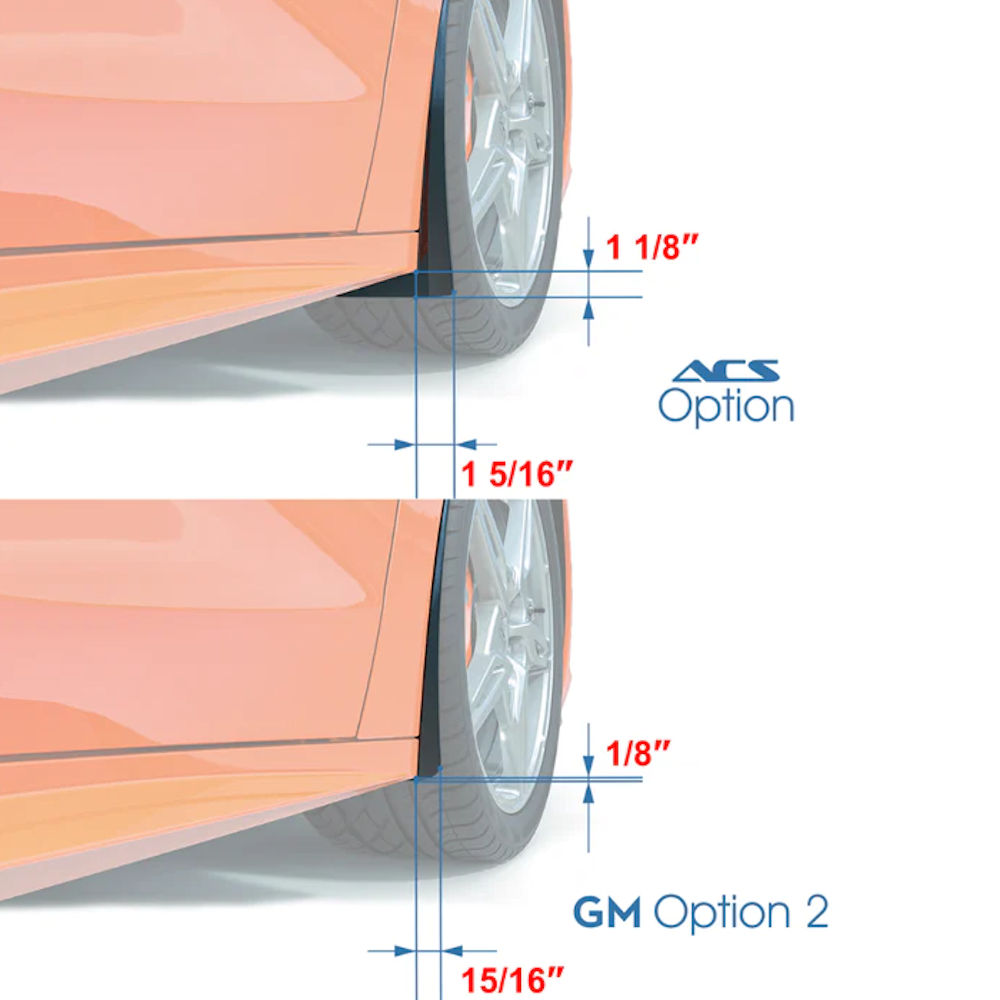 ACS Front/Rear Rock Guards for 2020-2024 Chevy Corvette