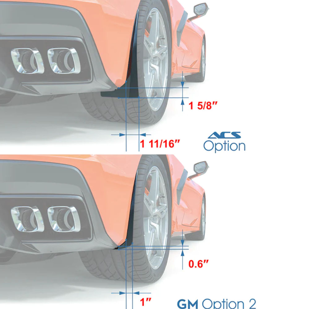 ACS Front/Rear Rock Guards for 2020-2024 Chevy Corvette