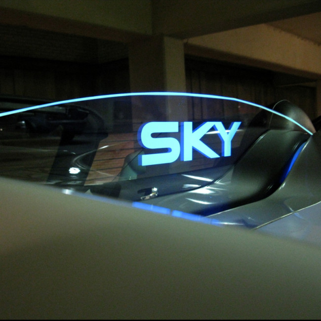 Windrestrictor® is a Windblocker made of PlexiGlass w/LED Lighting