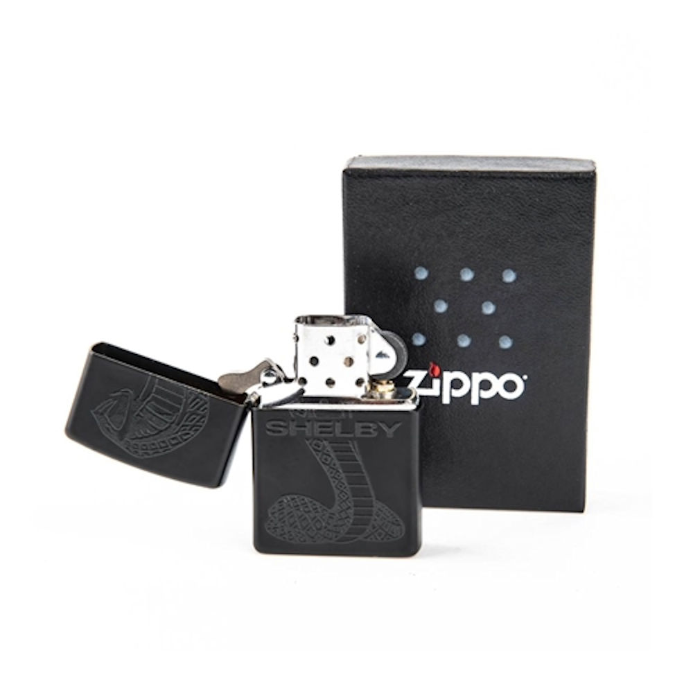 Zippo Lighter Shelby Tiffany Snake Logo (matte black)